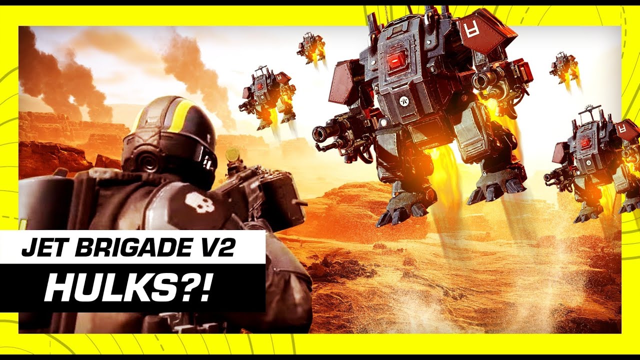 Helldivers 2 - Flying Hulks! Jet Brigade V2 - YouTube