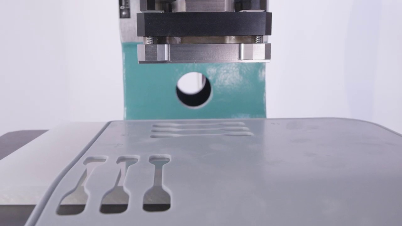 Manual Pneumatic-Sample-Die Cutter PSTA.01 - YouTube