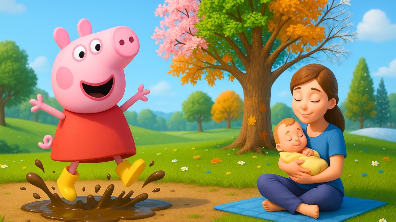 Peppa Pig’s Playful Day 🌸 Seasons Song & Mom’s Sweet Lullaby | Fun Kids ...