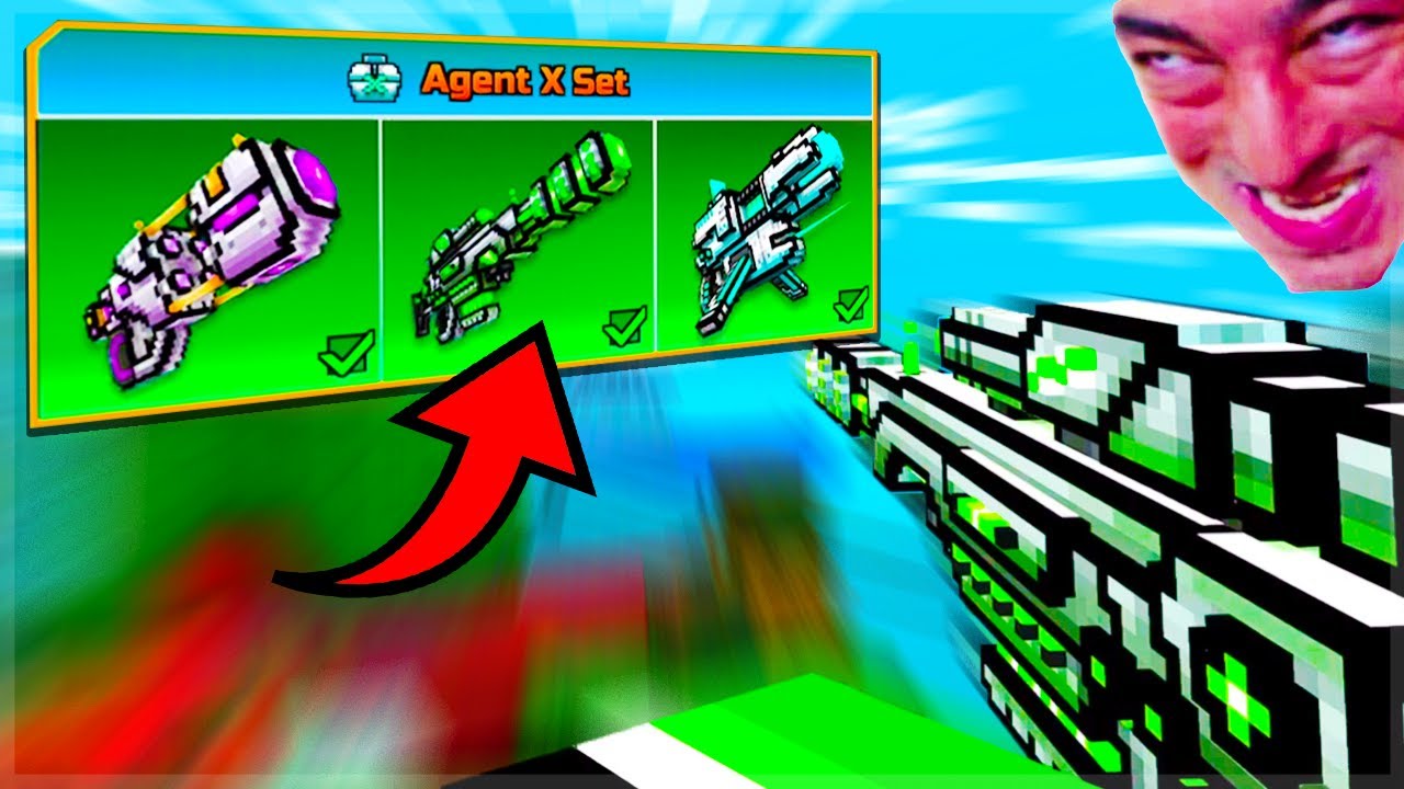 THE AGENT X SET IS PERFECTION👌... (Pixel Gun 3D) - YouTube