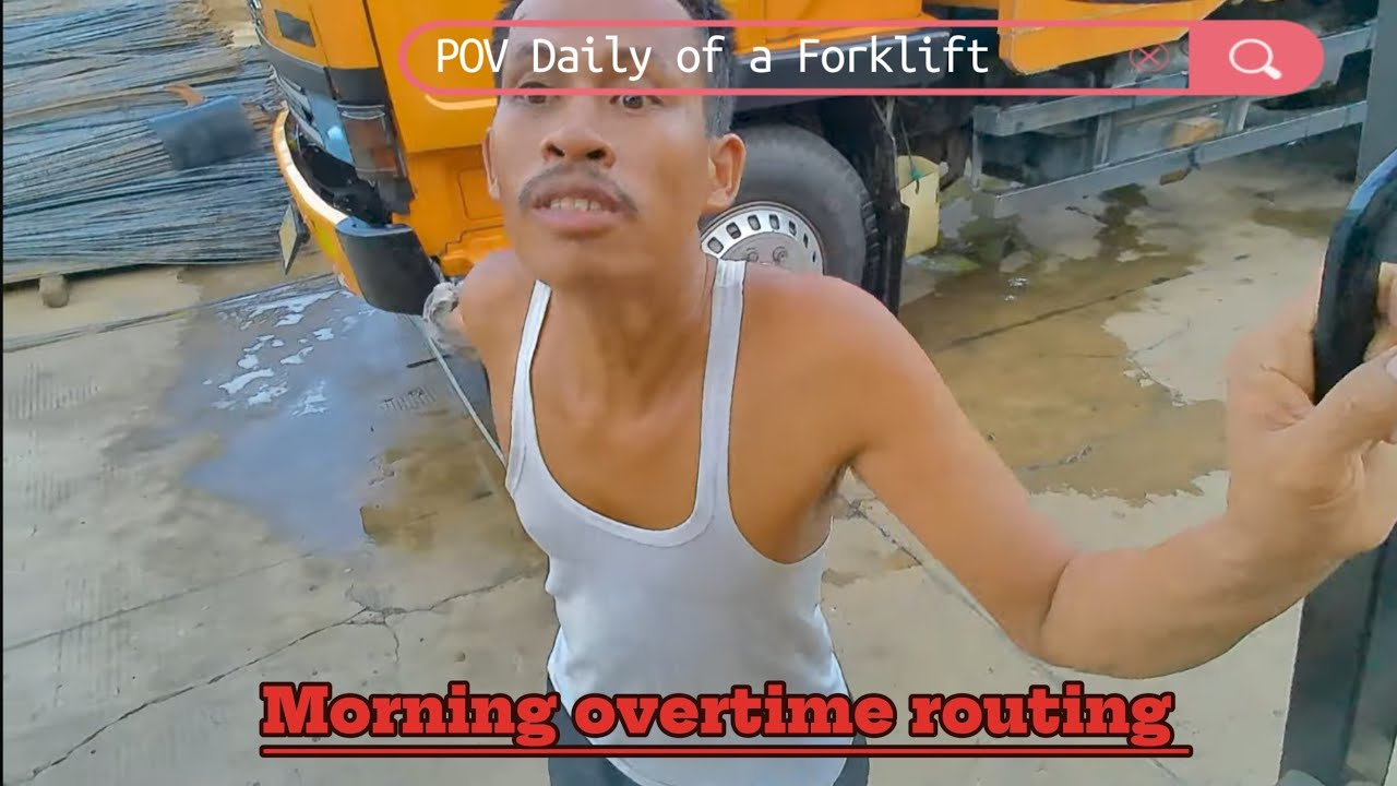 POV Daily of a forklift operator #10 : Unloading 40 Ton #forklift #pov ...