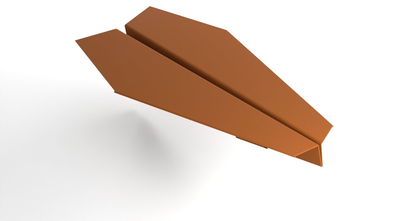 Nonstop flying paper plane - Origami plane - YouTube