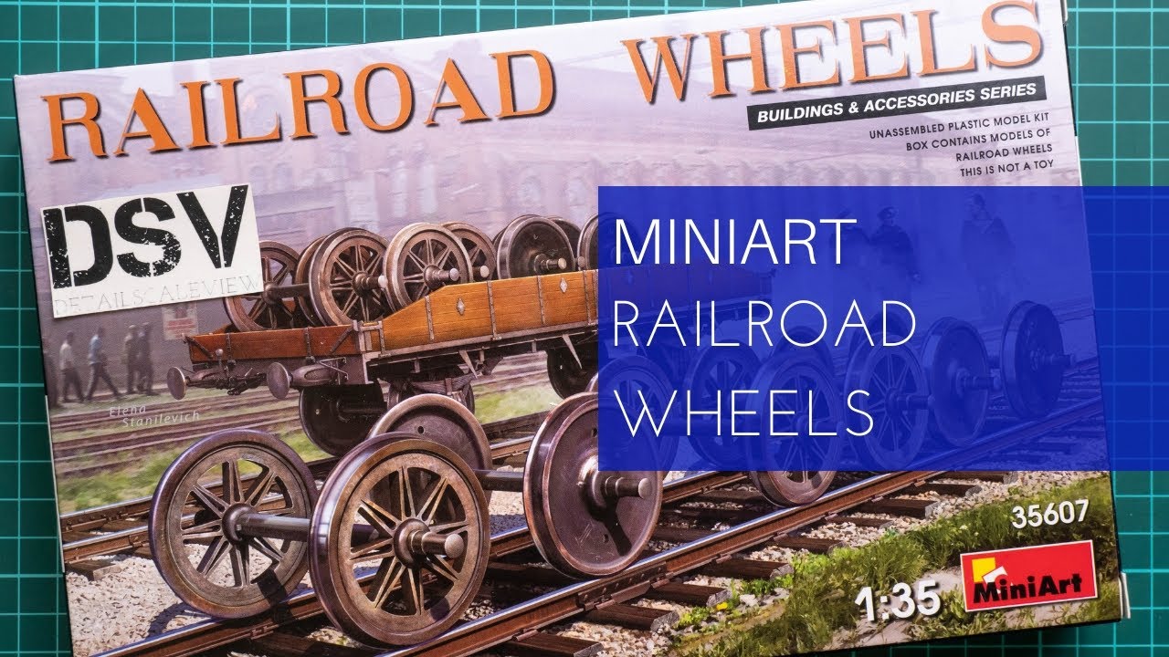 Miniart 1/35 Railroad Wheels (35607) Review - YouTube