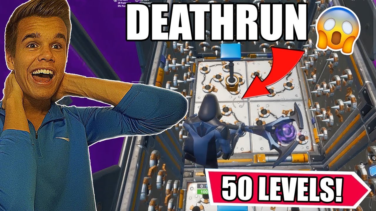 GRINEREN 50 LEVELS DEATHRUN MED OLIVER BLOCH - FORTNITE CREATIVE! - YouTube
