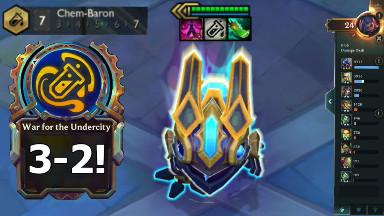7 Chem-Baron 3⭐⭐⭐ Kog-Maw (Perfected Unleased Toxins stuns everyone ...
