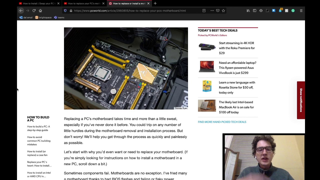 Replacing Your Motherboard. Hardware Sunday #3. [PC Parts] - YouTube