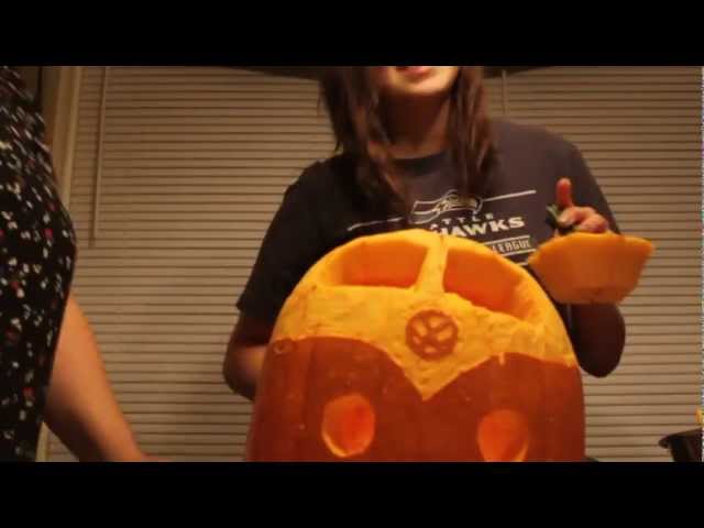 Volkswagen Pumpkin Carving Stencil