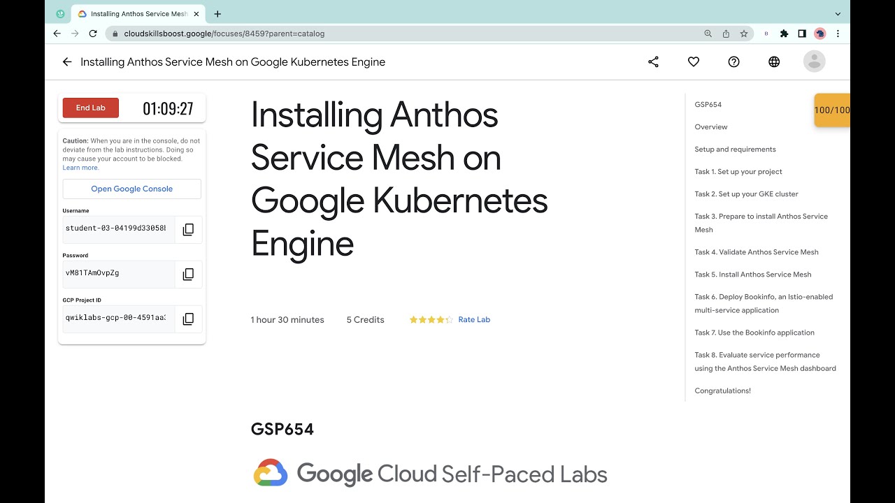 Installing Anthos Service Mesh on Google Kubernetes Engine || #qwiklabs ...