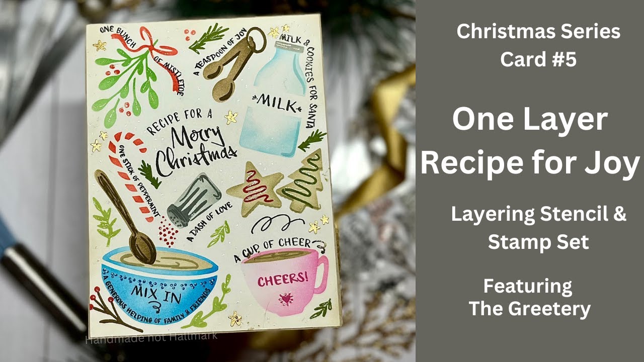 One Layer | Recipe for Joy | Christmas Card 5 | The Greetery | 2023 ...
