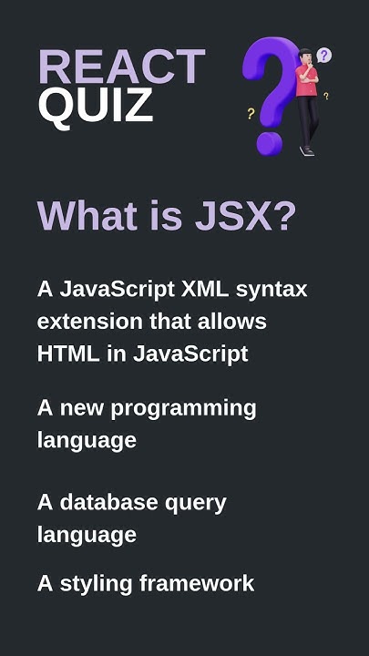 What Is Jsx Reactfrontend Javascript Webdevelopment React Youtube