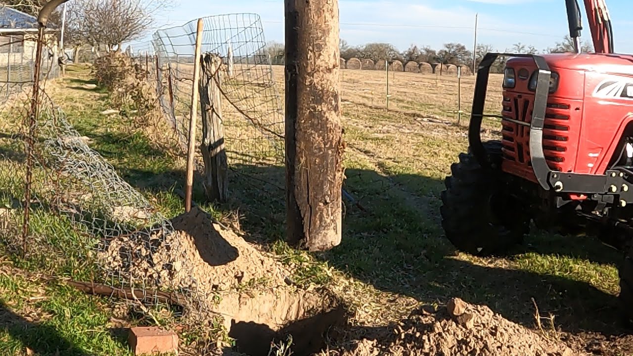 How to replace a broken fence post! - YouTube