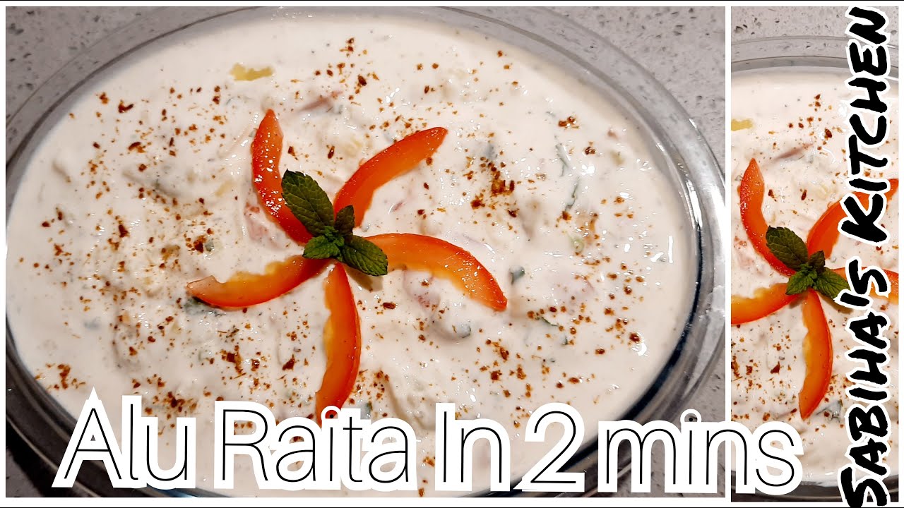 Alu Raita Recipe | Potato Raita | Tadkewala Raita | Sabiha's Kitchen ...