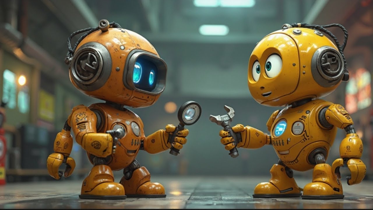 Mystery-Solving Robots | The Case of the Missing Spark Plug | Fun ...