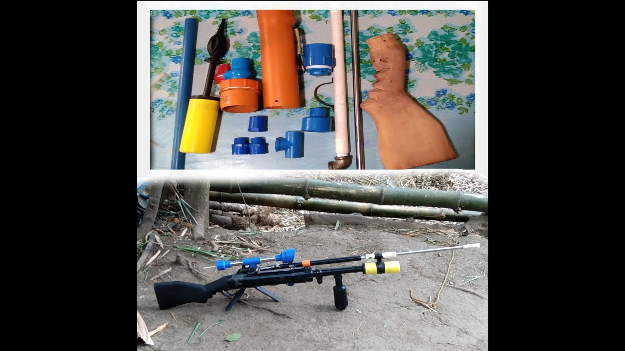pvc gun riffle basic tutorial and powerful - YouTube