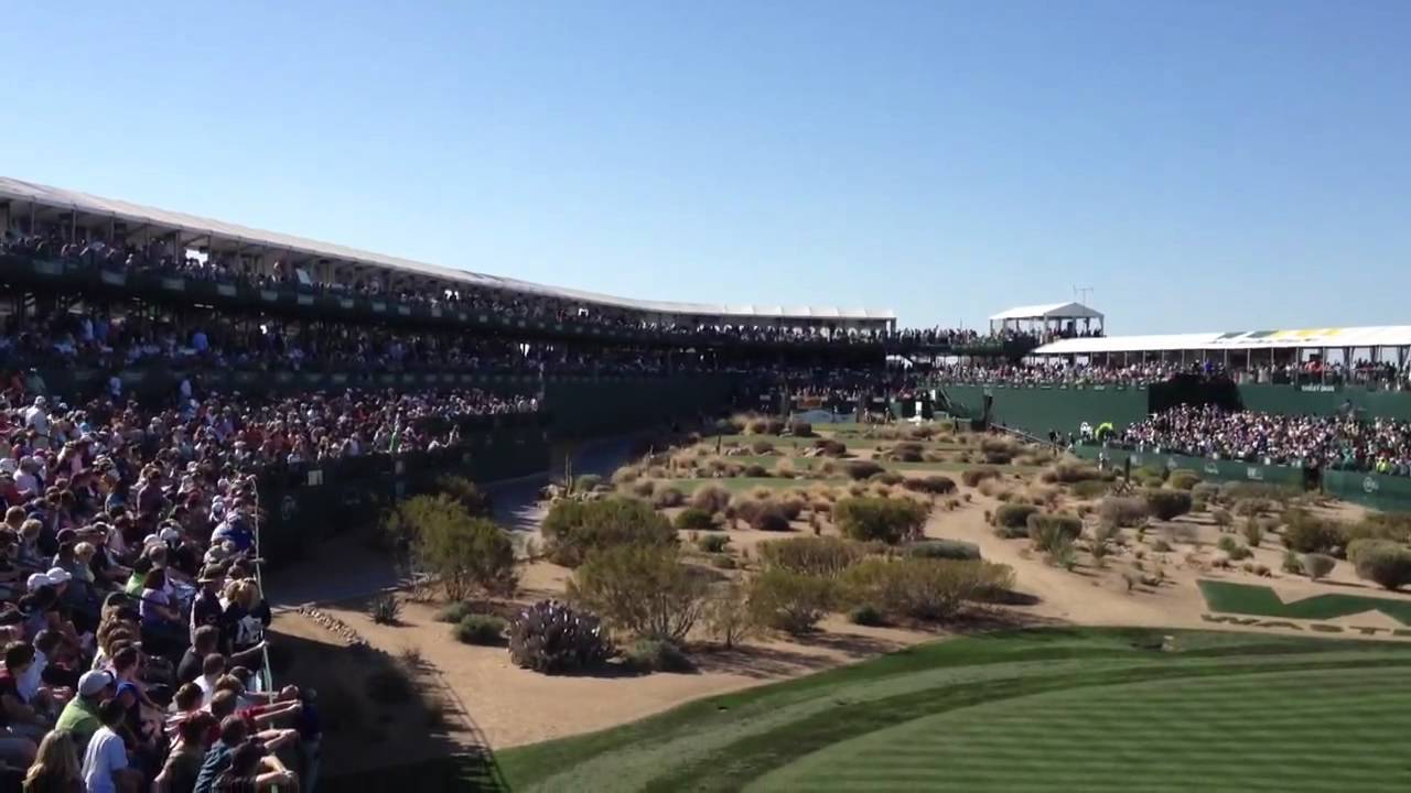 2012 Phoenix Open - 16th Hole Wave #1 - YouTube