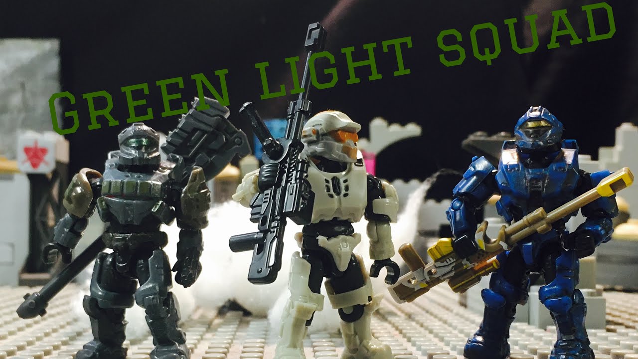 Green light squad ( part 1 )halo mega construx stop motion - YouTube