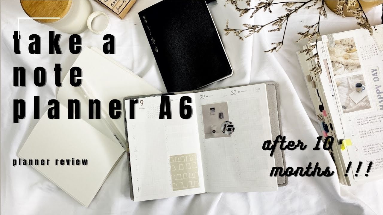 Take A Note Planner A6 (after 10 mos.) | Planner Review - YouTube