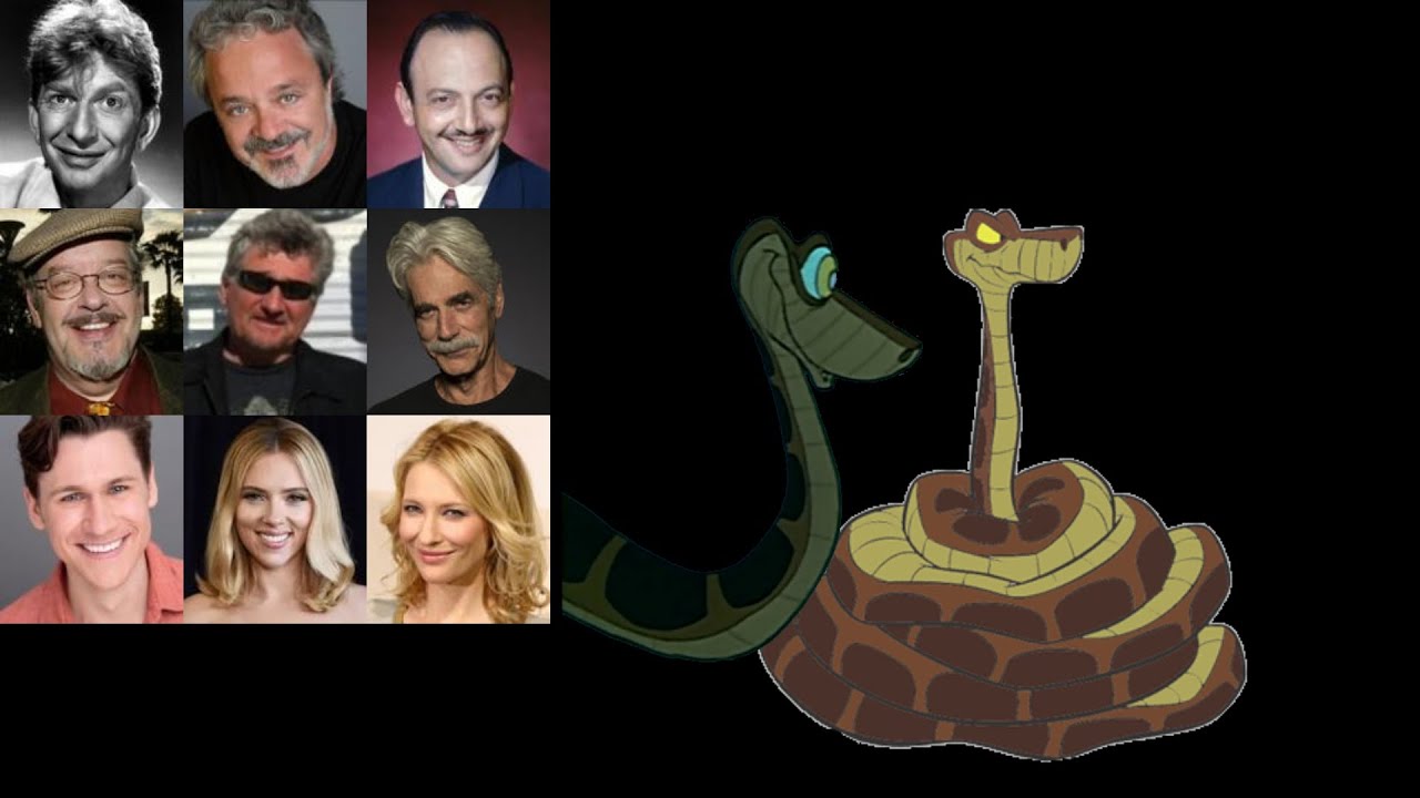 Animated Voice Comparison- Kaa (Jungle Book) - YouTube