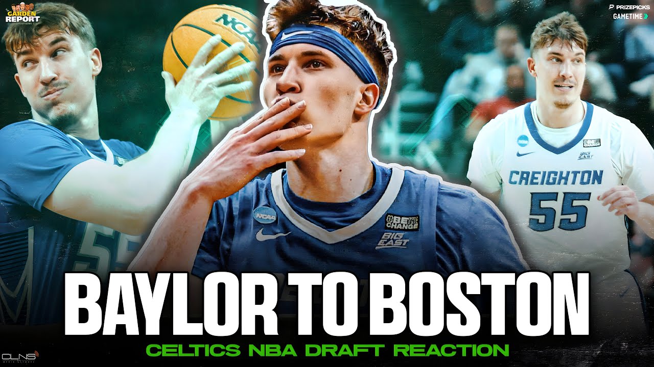 LIVE: Celtics Draft Baylor Scheierman in 2024 NBA Draft | Garden Report ...