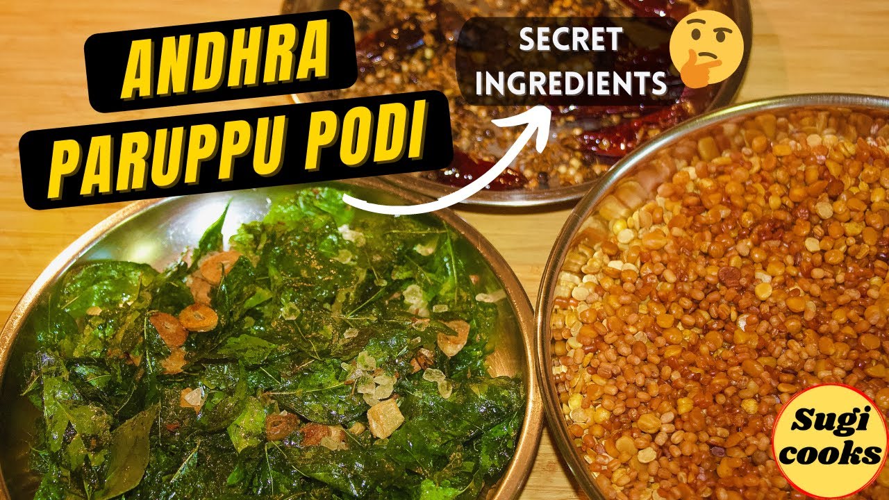 🌟 Paruppu Podi Recipe / Andhra Paruppu Podi / Paruppu Podi for Rice ...