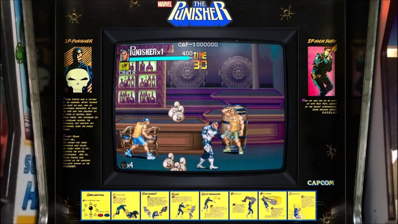The Punisher - Realistic Arcade Overlay Collection for Retroarch - YouTube