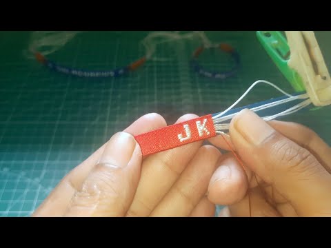 Cara Membuat Huruf J dan K Pada Kerajinan Benang