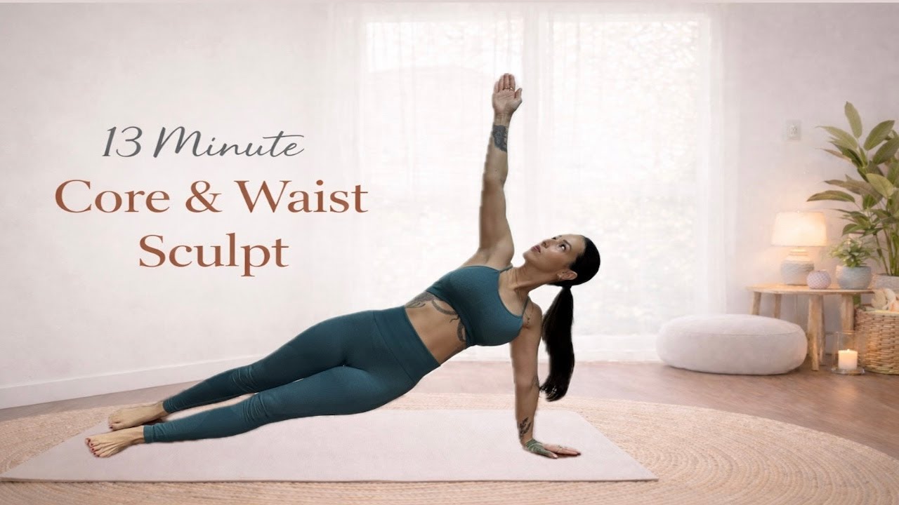 13 Minute Core & Snatched Waist Sculpt - Intense Ab Routine - YouTube