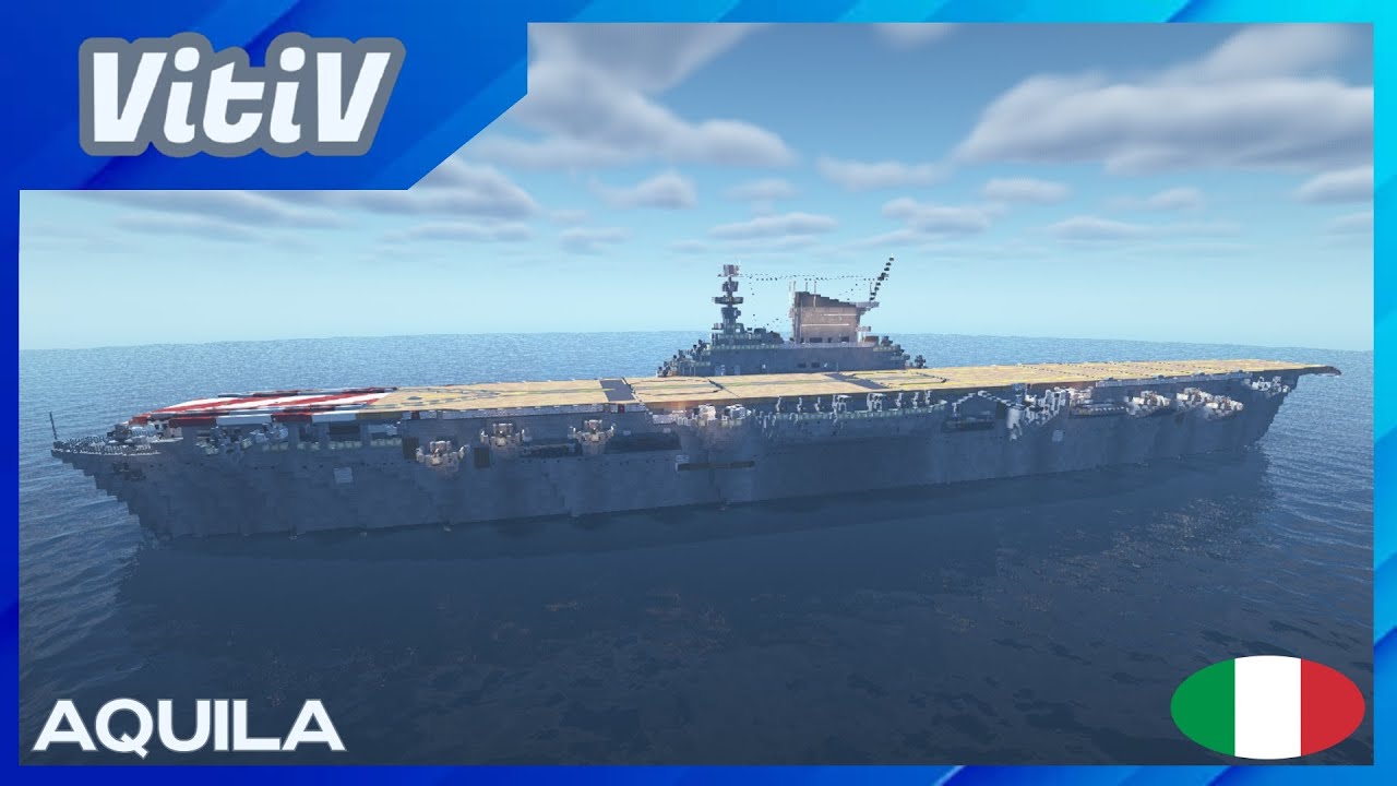 RN Aquila - Aquila-class Aircraft Carrier - Minecraft - YouTube