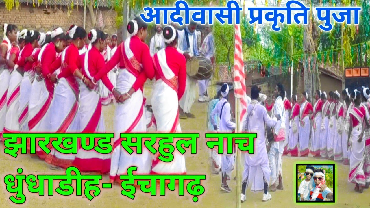 झारखण्ड सरहुल नाच / धुंधाडीह - ईचागढ़ / आदीवासी प्रकृति पुजा | New ...
