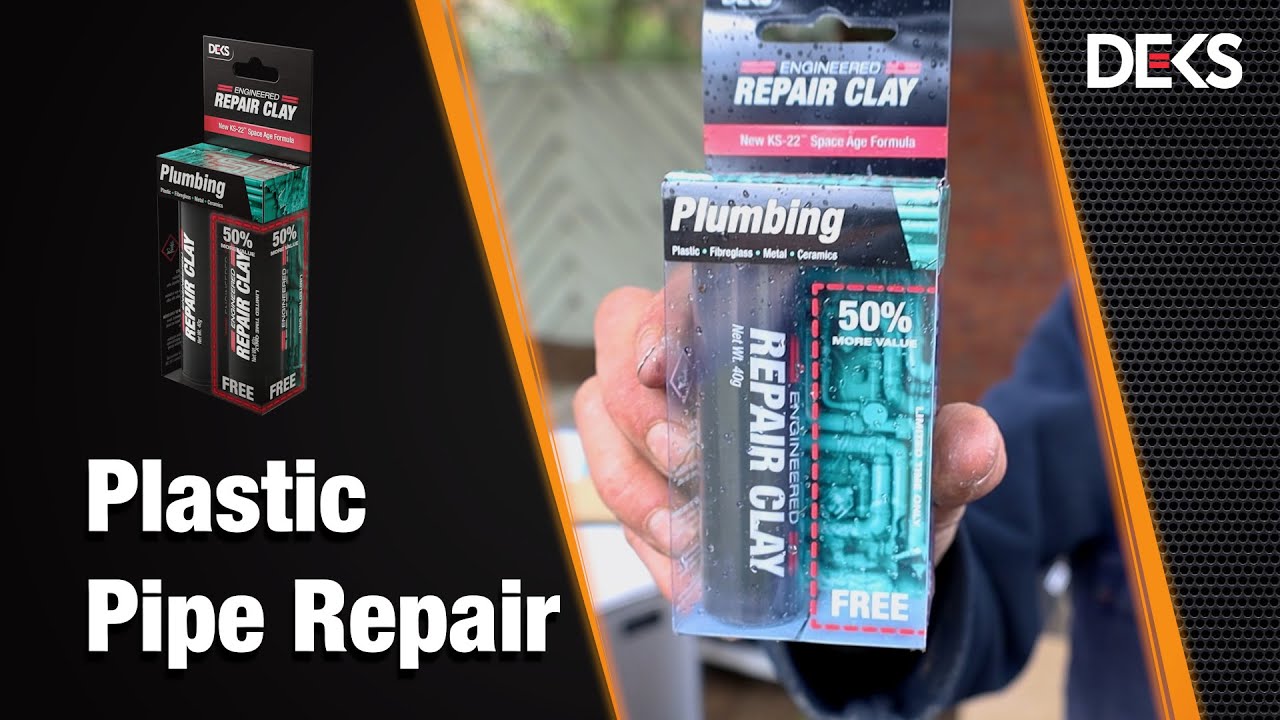 DEKS Engineered Repair Clay - Plumbing - RCPL80 - Fix Plastic Pipe ...