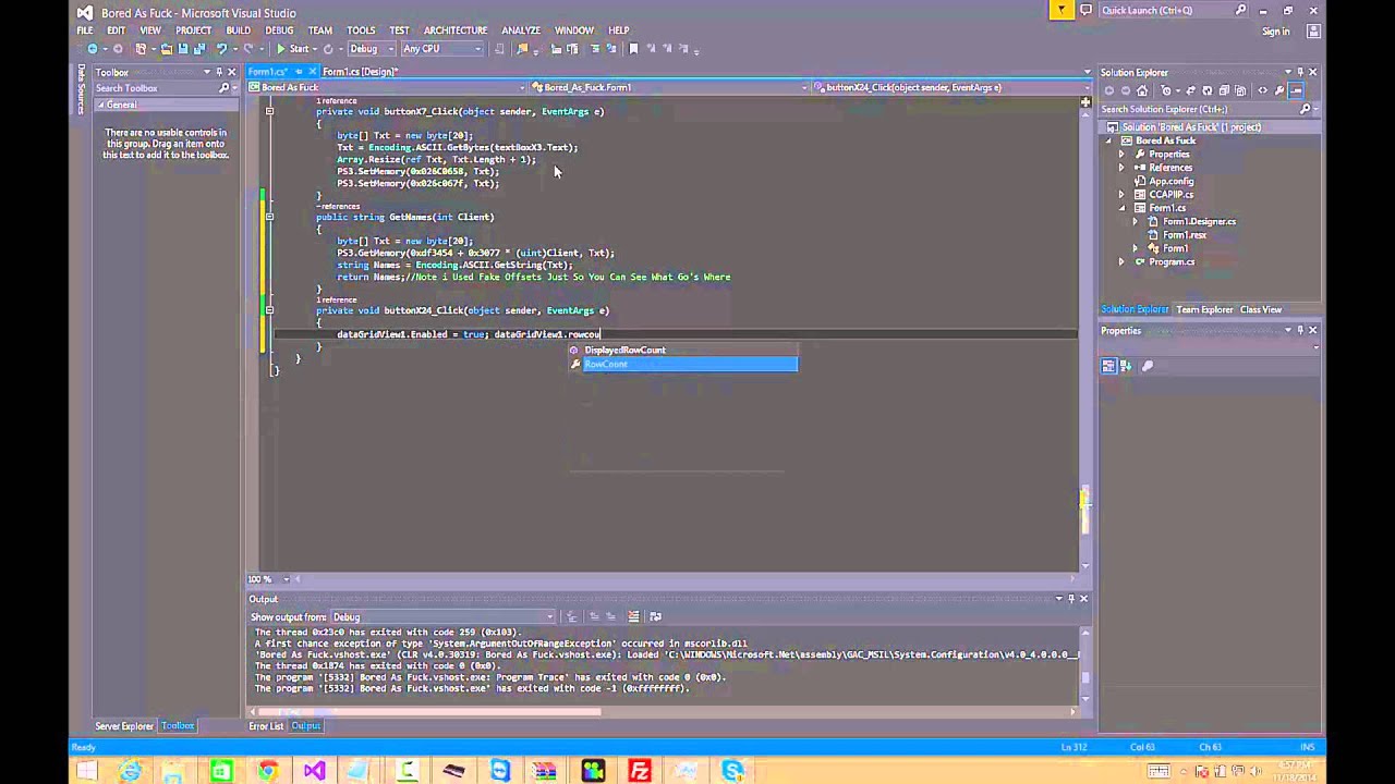 C# Get Client Names in Rtm Tool (DataGridView) C# - YouTube