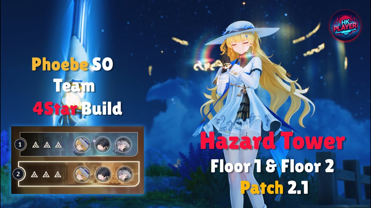 Hazard Tower Floor 1 & Floor 2 | Phoebe S0 Team 4 Star Build ...