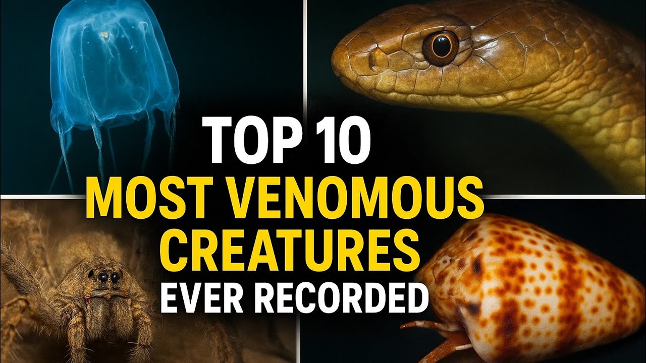 Top 10 Most Venomous Creatures EVER Recorded - YouTube