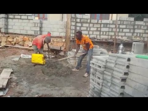 Kampala Uganda || Concrete Block || Wall Construction || Day 9 part 2 ...
