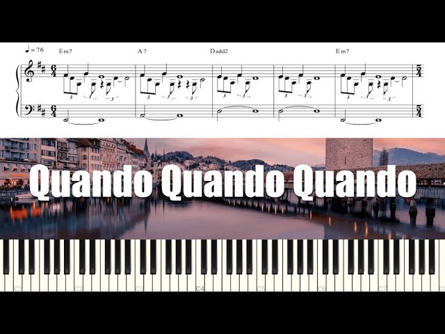 Quando Quando Quando Sheet Music By Renis Sheet Music Plus Claudio