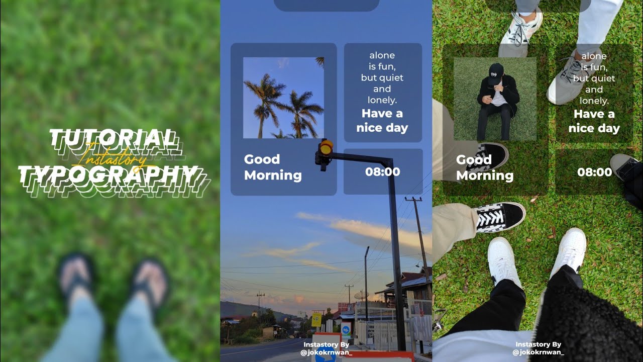 CARA BIKIN TYPOGRAPHY BUAT INSTASTORY | Typography Instagram Stories ...