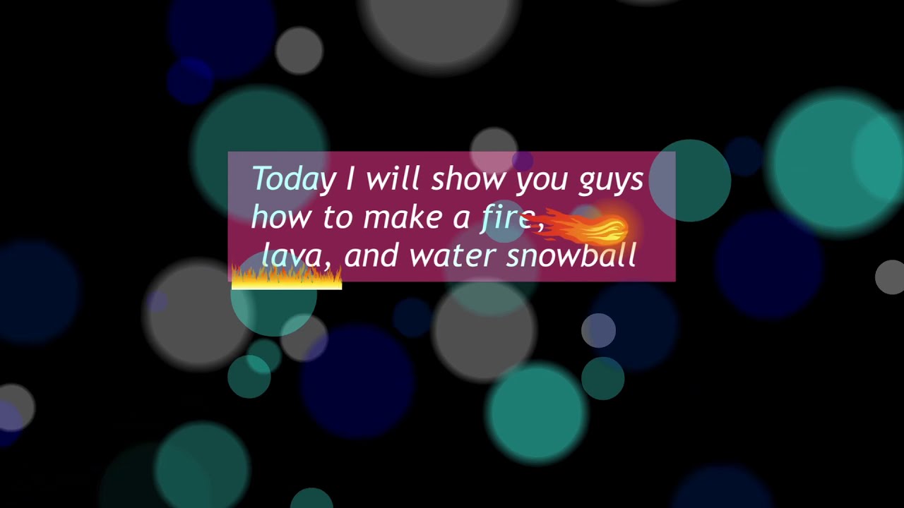 How to make water, lava, fire snowballs in Minecraft - YouTube