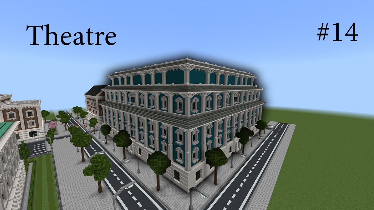 Let's Build A City: Ep 14: Theatre | Minecraft Speed Build - YouTube