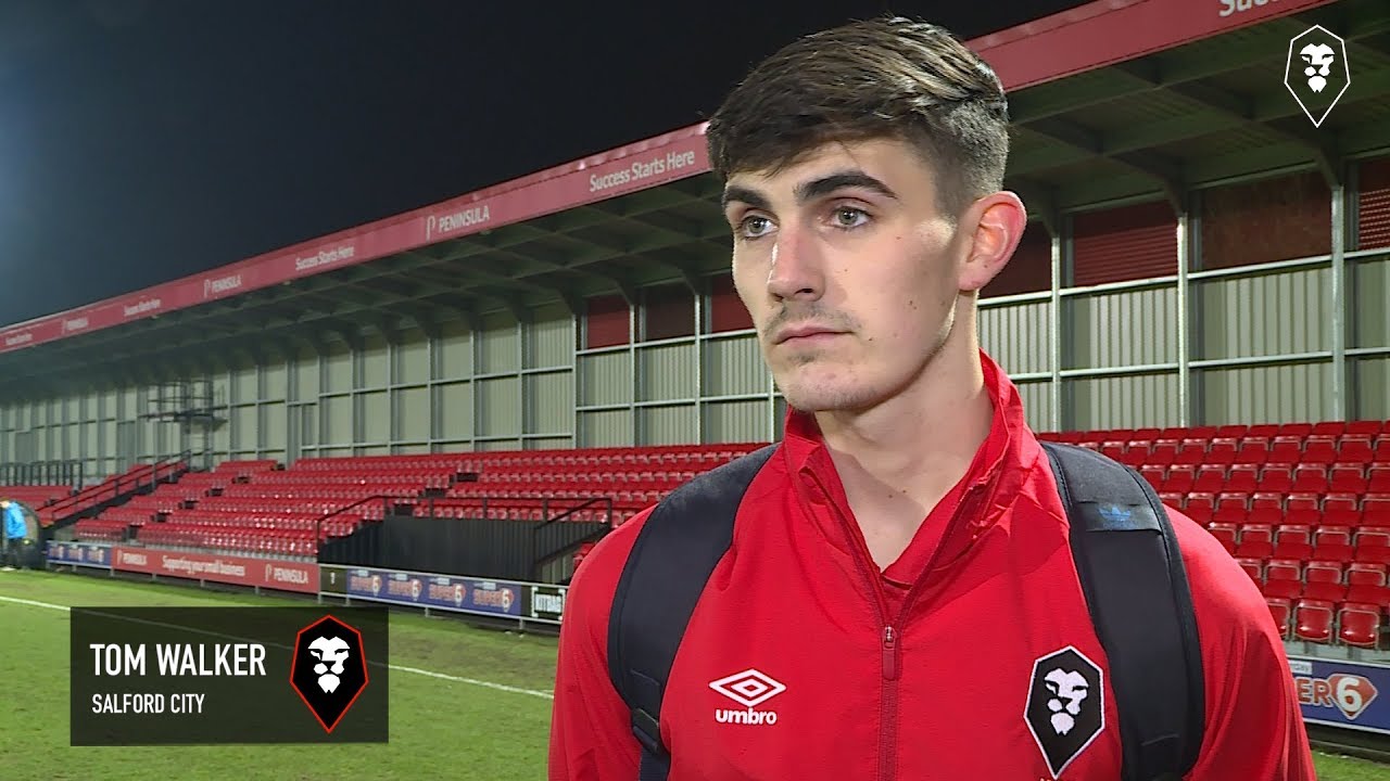 Salford City 3-0 Telford United - Tom Walker post match interview - YouTube