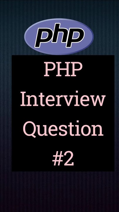PHP Interview Question #2 - YouTube