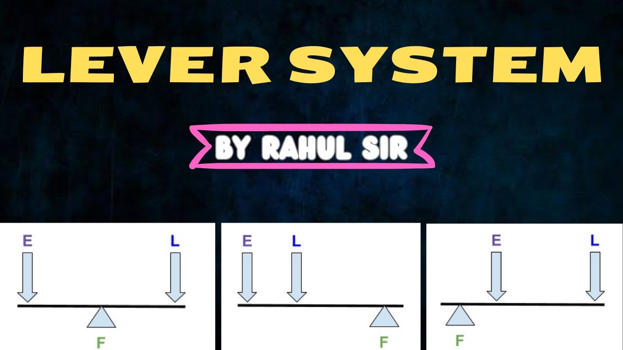 Lever System By Rahul Sir | Types of Levers | Lever System in Human ...
