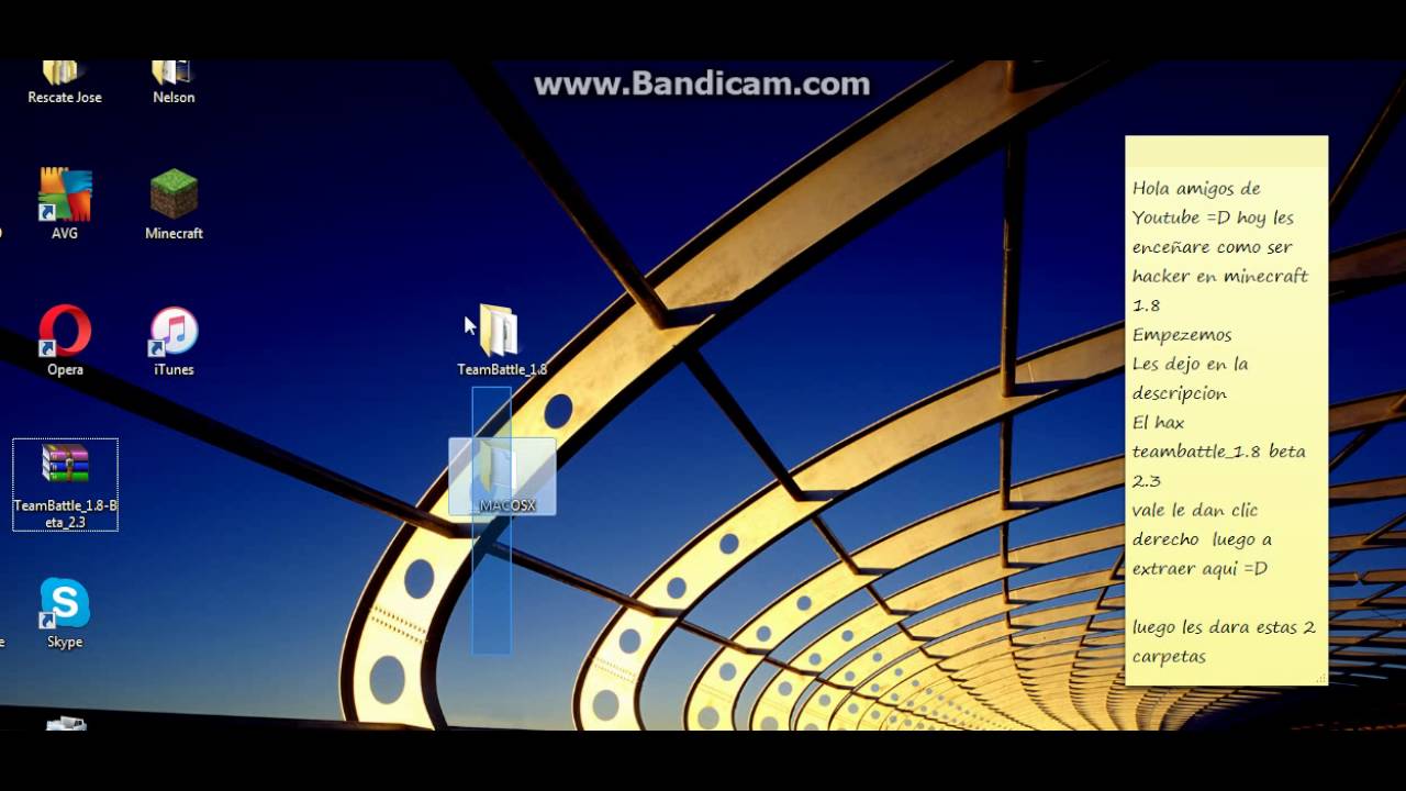 Como ser hacker en minecraft de pc (1.8) - YouTube