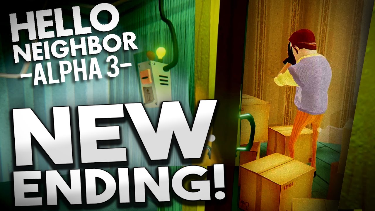Hello Neighbor Alpha 3 - NEW ENDING! Update with HUGE House - Hello ...