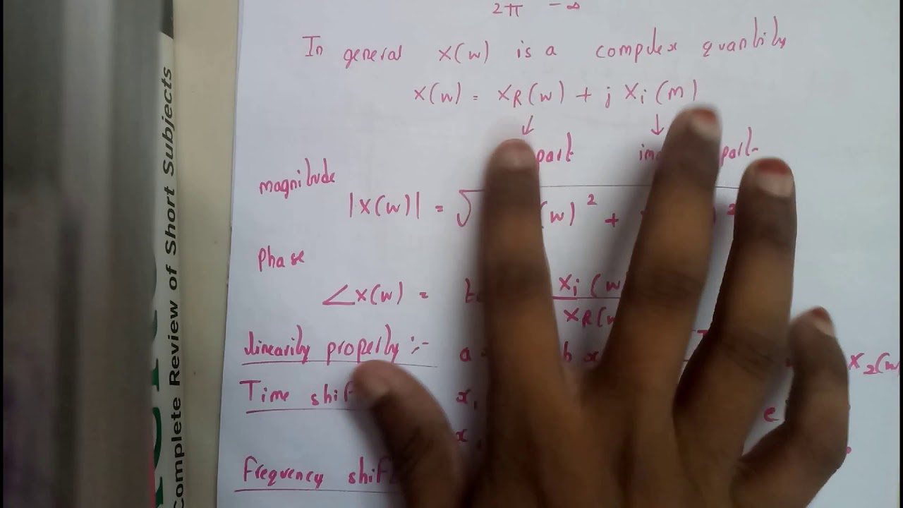 14 Fourier transform imp topics & formulas ||SS ||SEM 4 - YouTube
