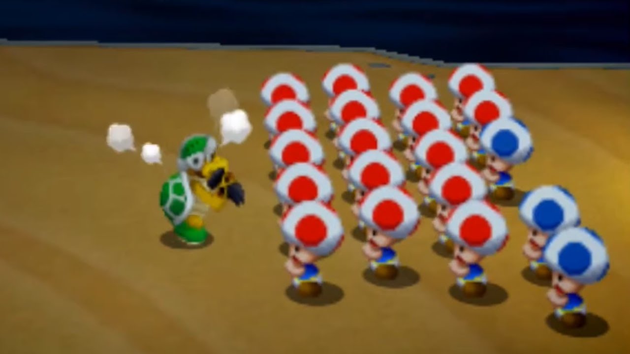 Failed Lost Toad Corral - Mario & Luigi: Paper Jam - YouTube