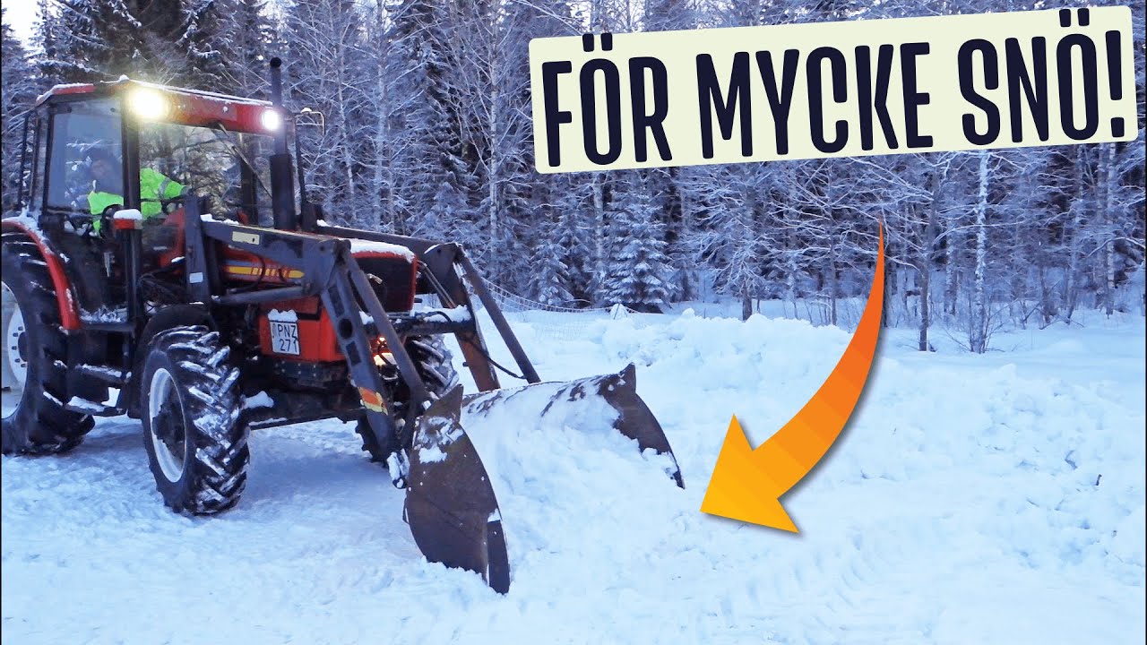 Nu Måste Vi Skotta Snö Med Traktorn | Vinter 2024 - YouTube