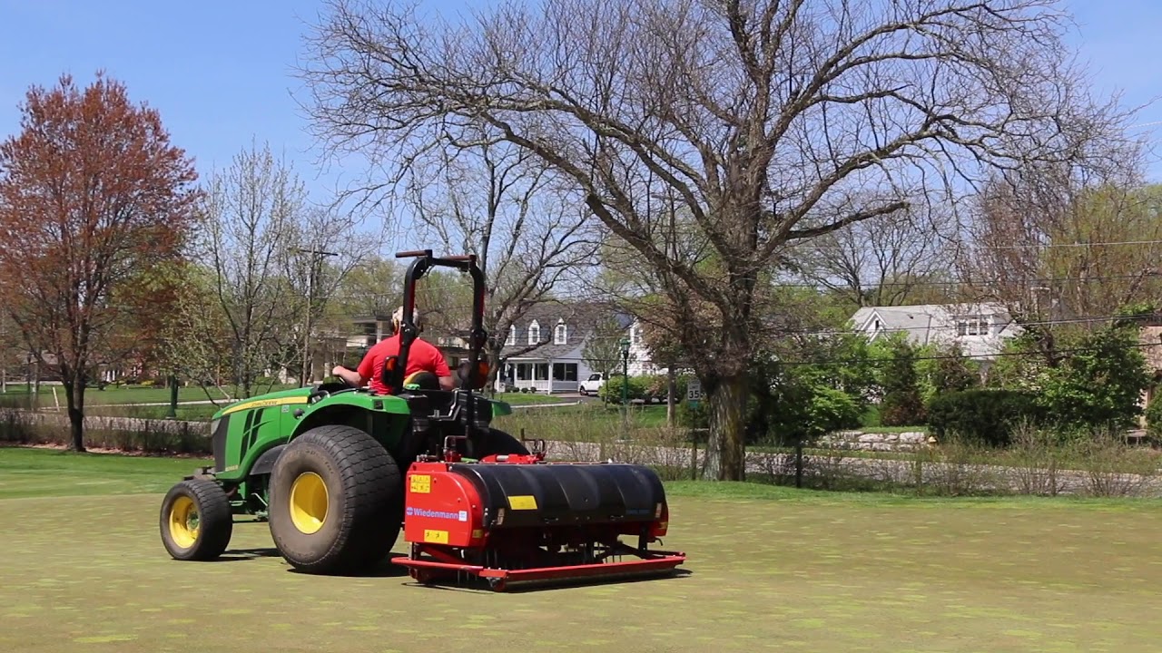 Deep Tine Aerification - YouTube