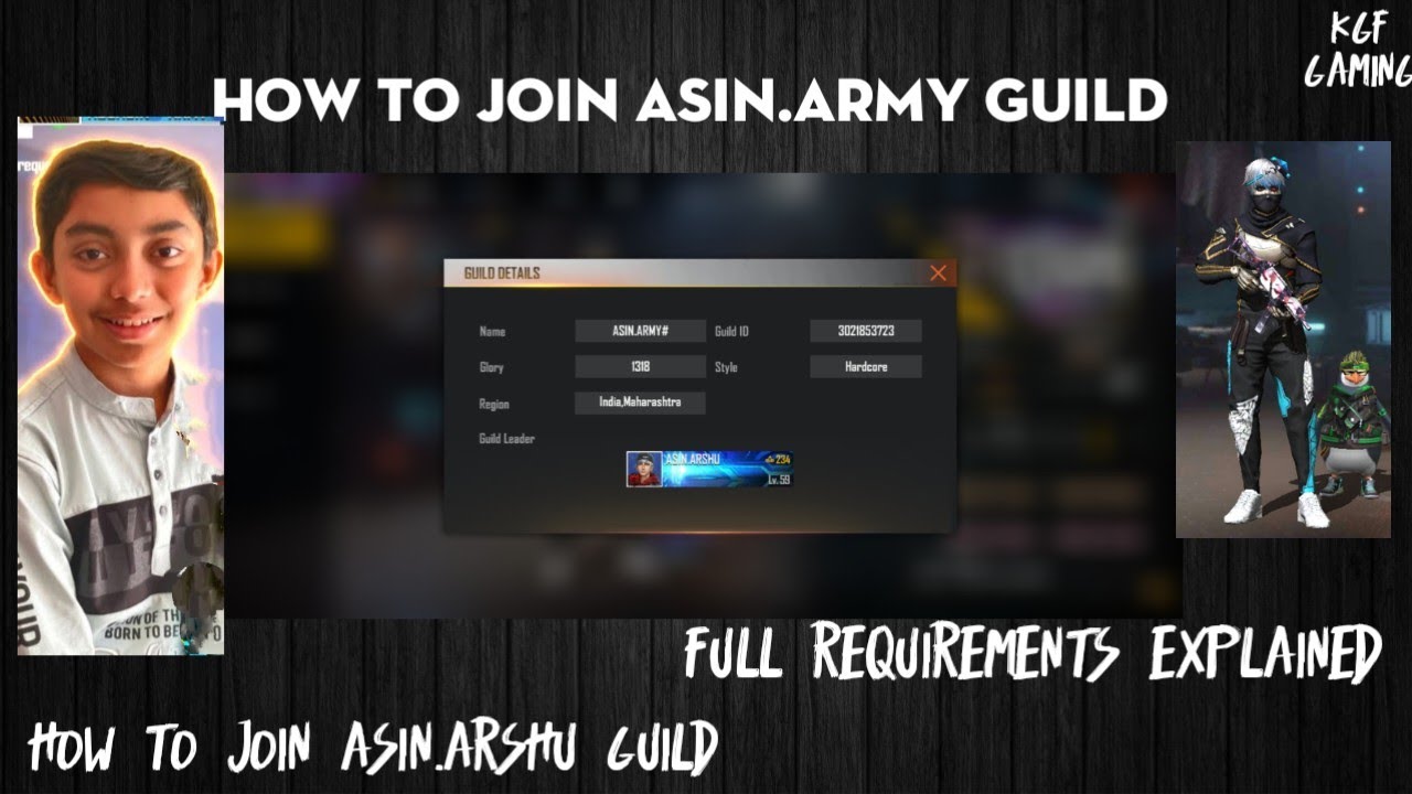 How To Join Asin.Army Guild | Only Underrated Players | Asin.Arshu ...