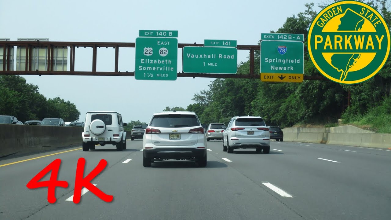 ⁴ᴷ Garden State Parkway (Exits 172 to 102) southbound [4K VIDEO] - YouTube