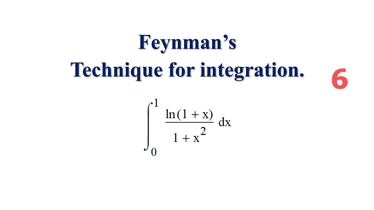 Clip 1188 : 06 Feynman's Trick and Feynman's Technique for integration ...